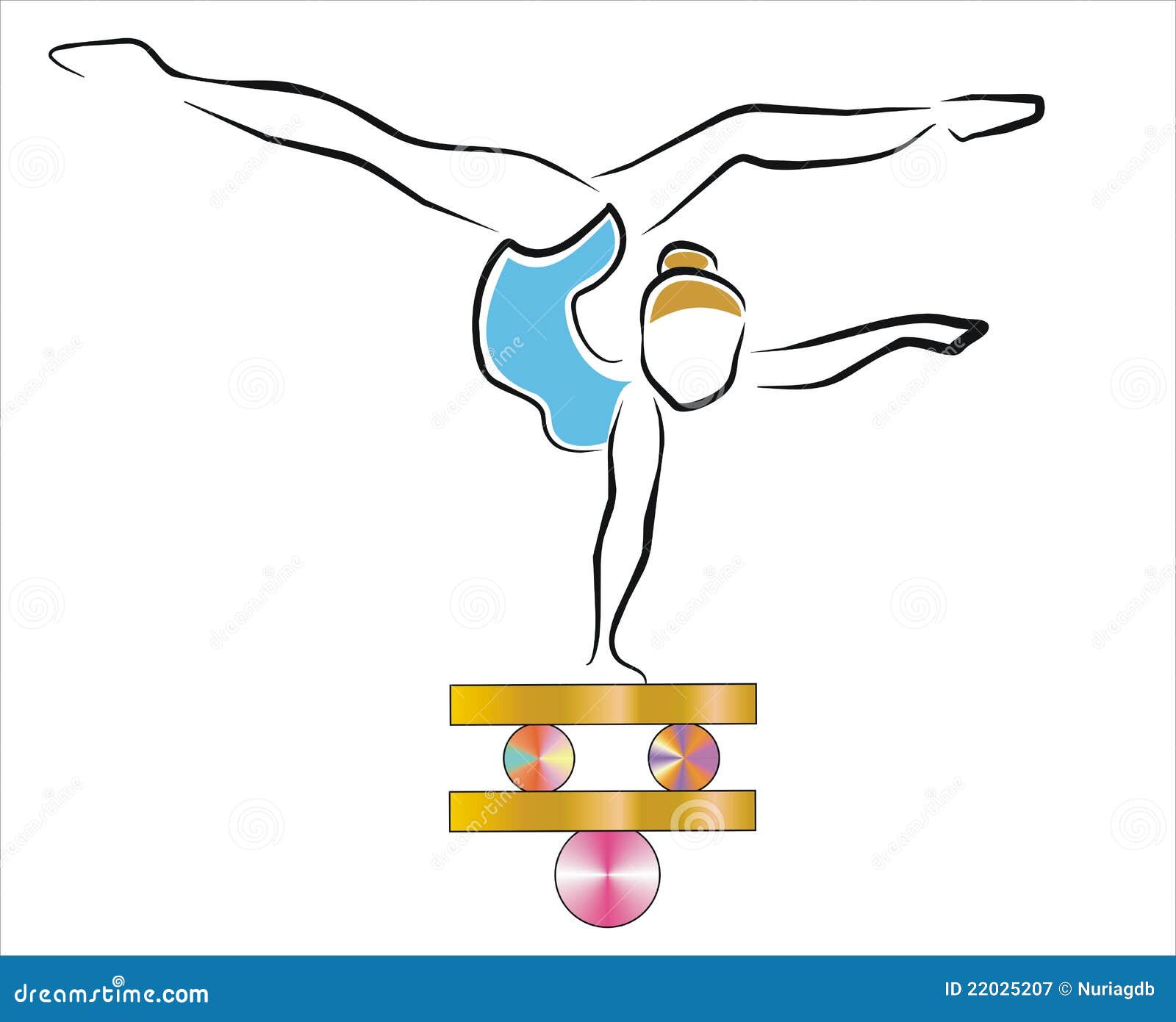 Equilibrist vektor abbildung. Illustration von tabelle - 22025207