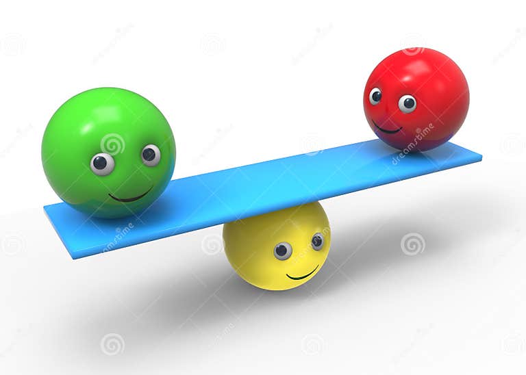 Equilibrium - 3d Composition Stock Illustration - Illustration of ...