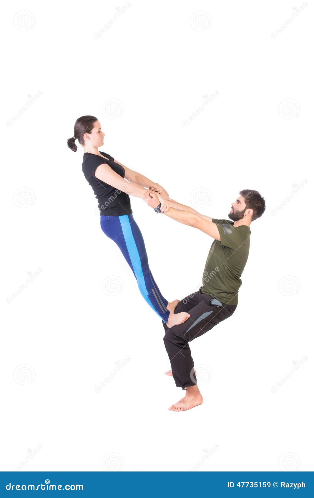 Equilibrium exercise stock image. Image of young, acrobats - 47735159