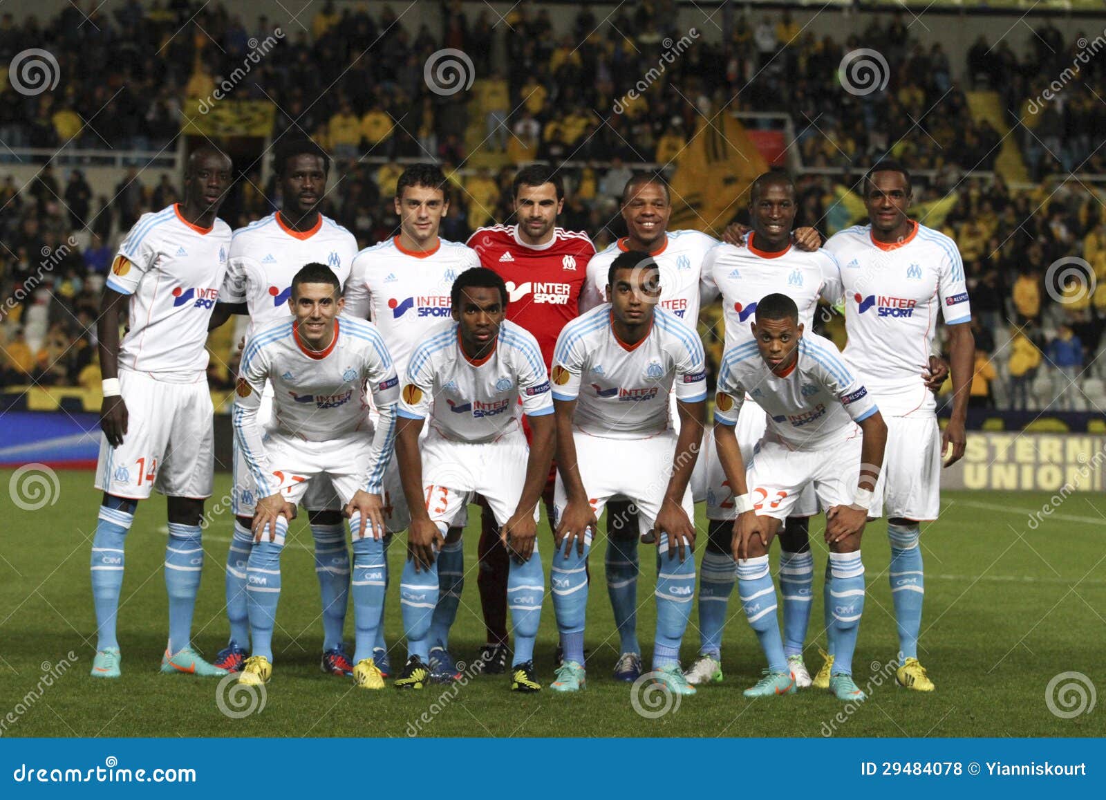 Equipa De Futebol De MARSELHA Foto de Stock Editorial - Imagem de ...