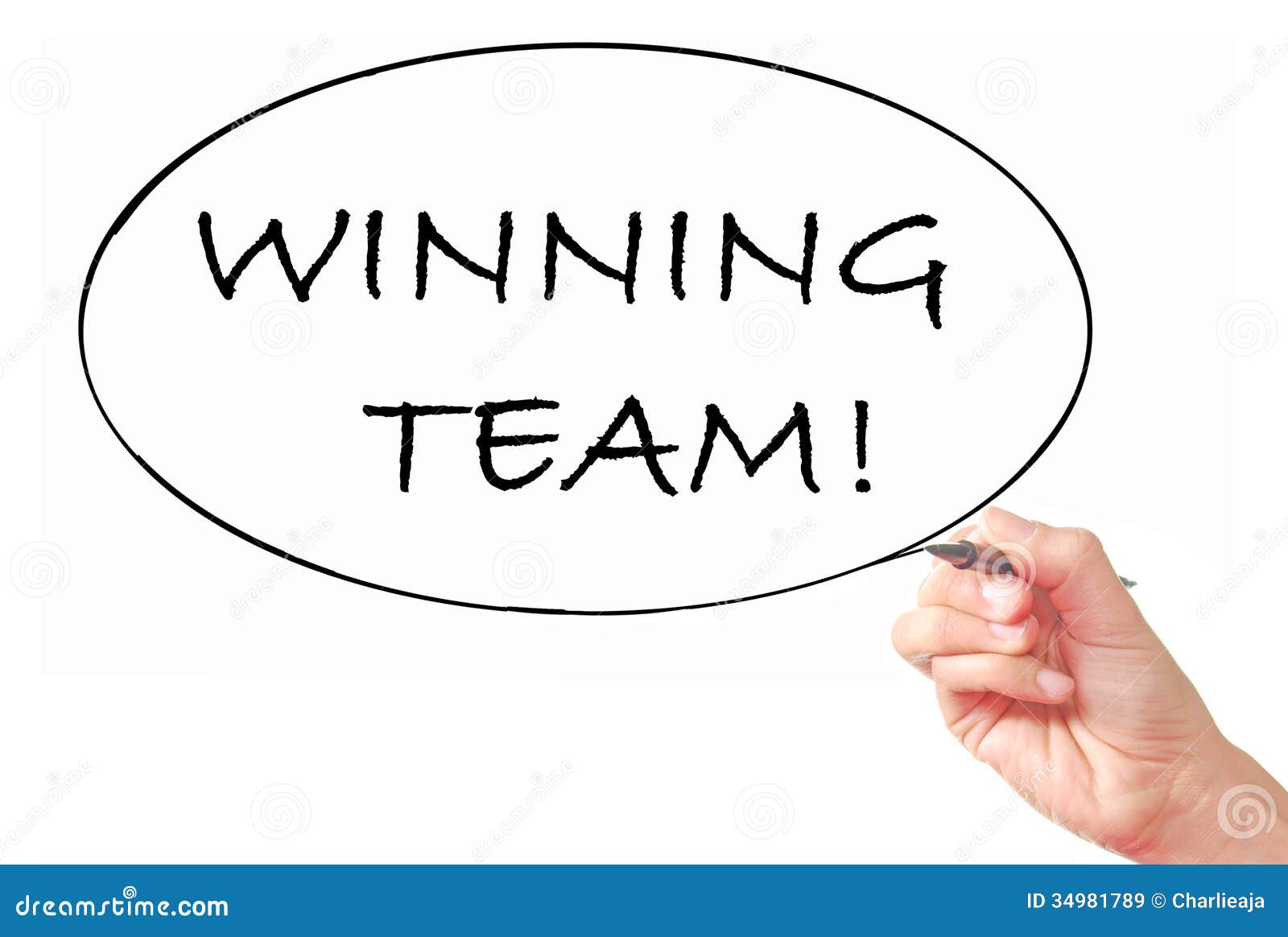 Equipa vencedora imagem de stock. Imagem de inspirado - 34981789