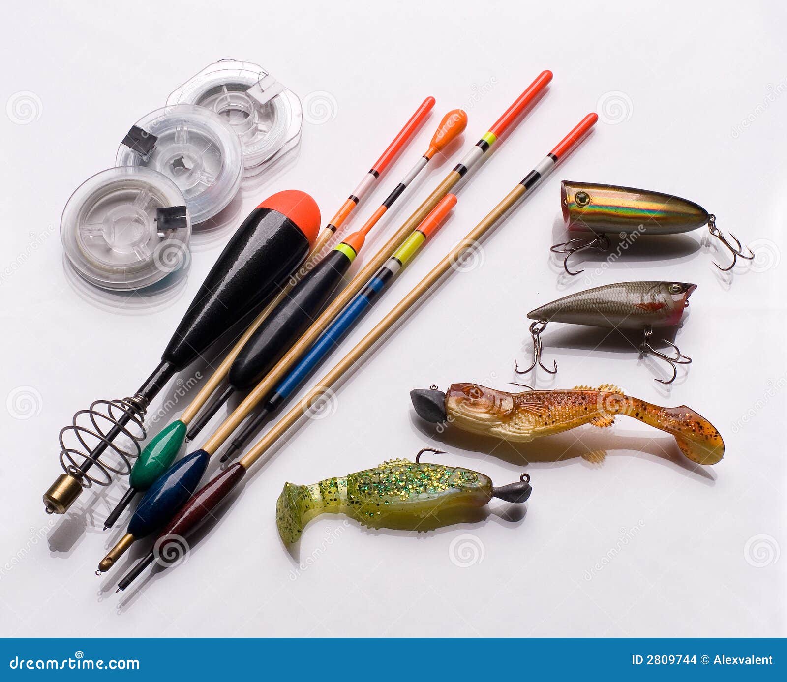 Equipamentos de pesca foto de stock. Imagem de carretel - 2809744