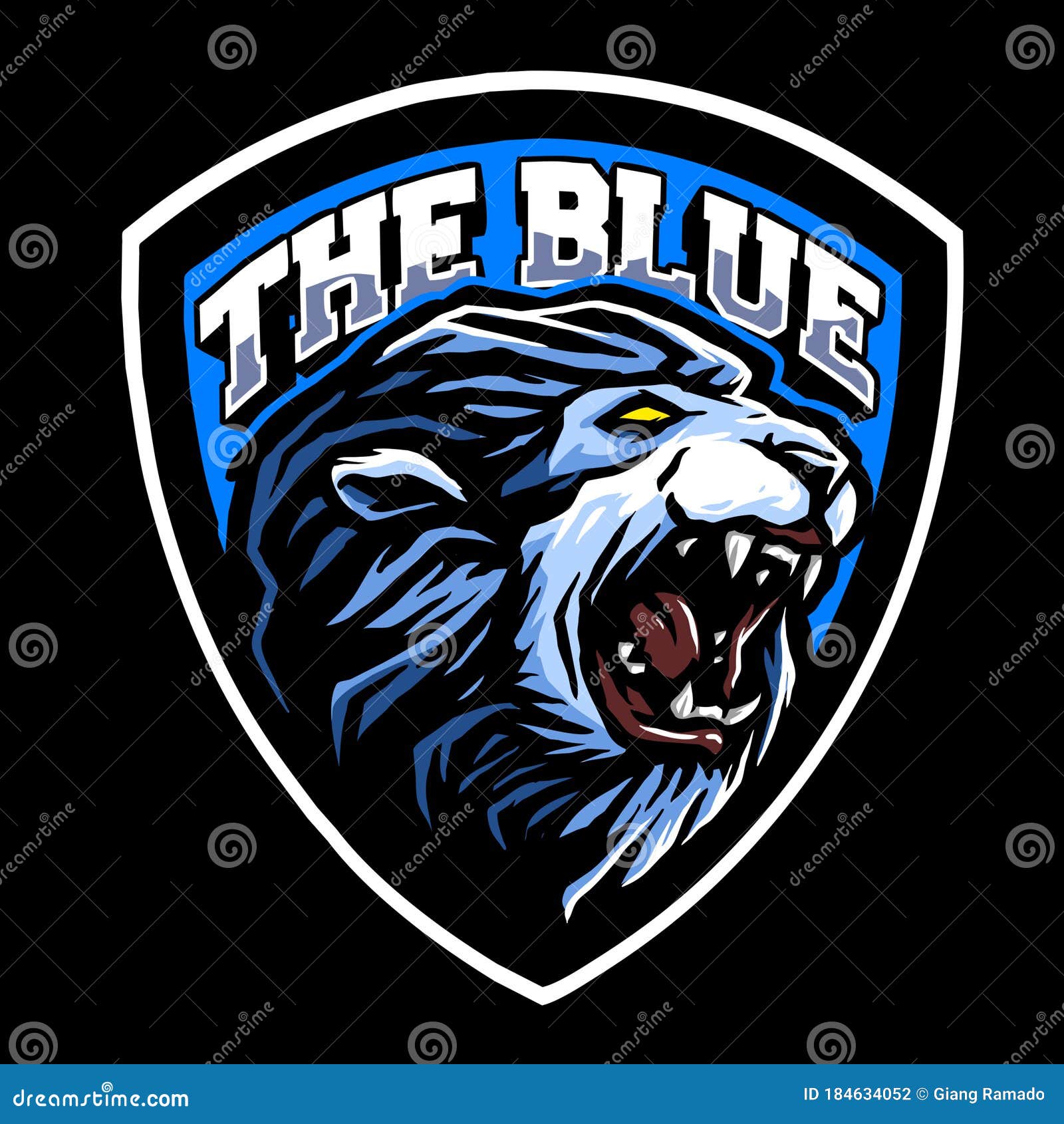 A equipe azul ilustração do vetor. Ilustração de nobreza - 184634052