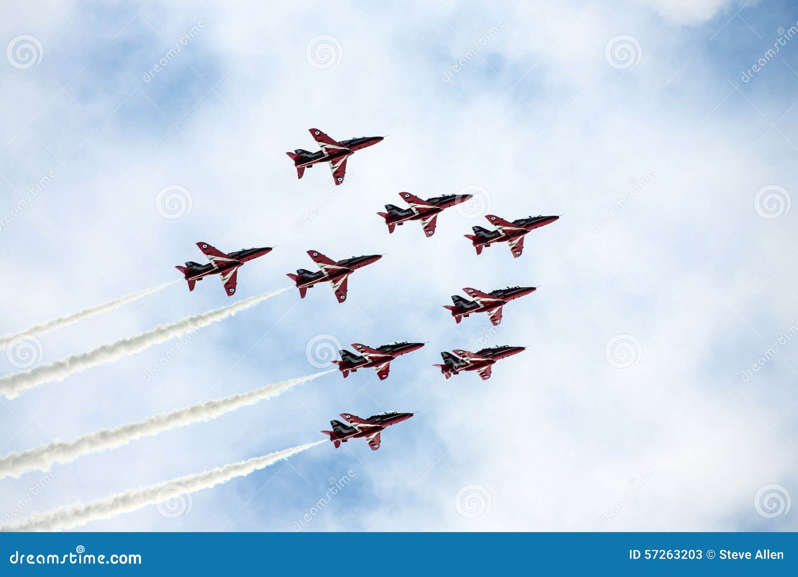 Equipe Vermelha Do Indicador Do RAF Das Setas Foto de Stock Editorial ...