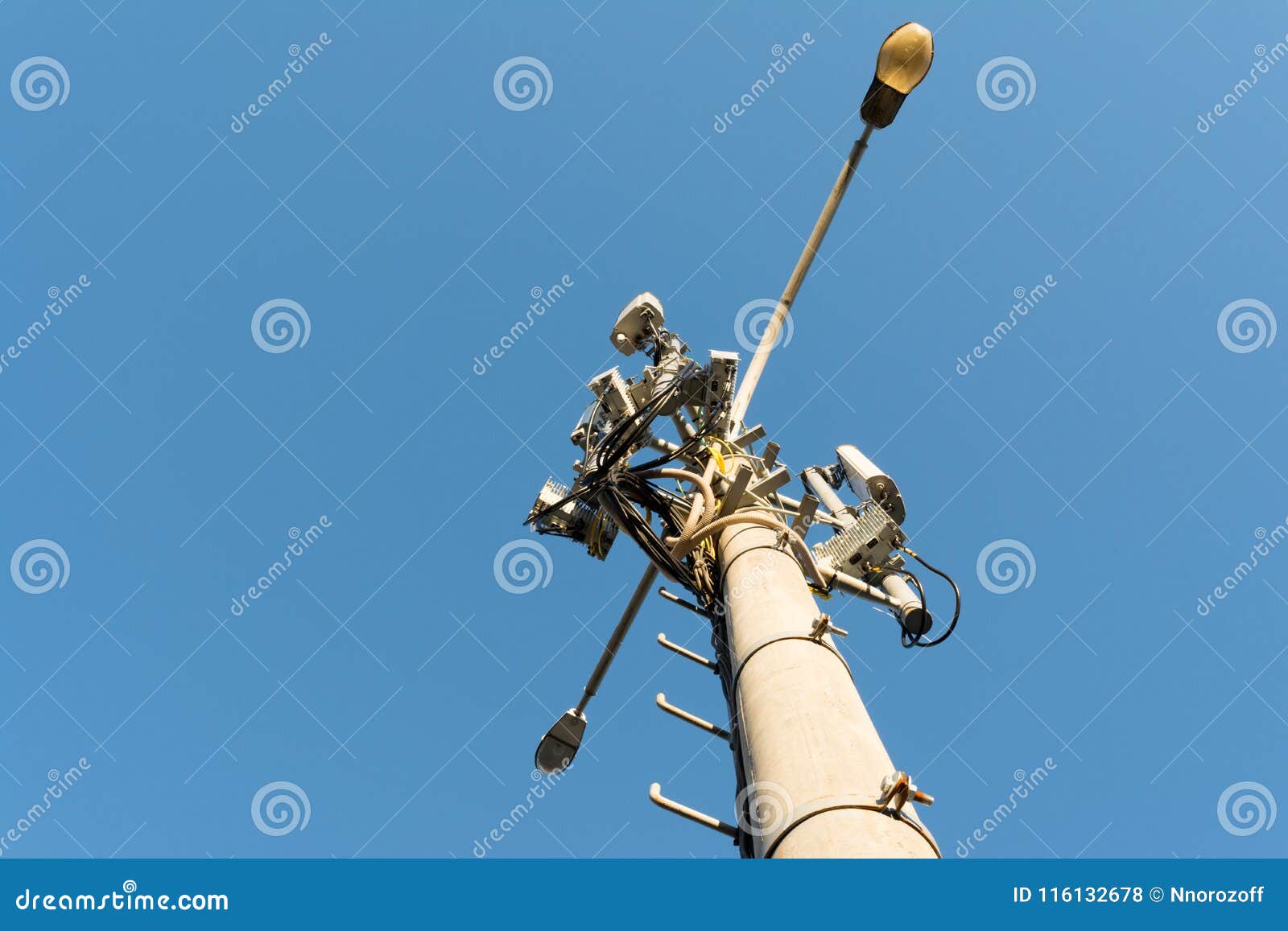 Equipment and Antenna Mobile Cellular GSM Standard is Installed on the ...