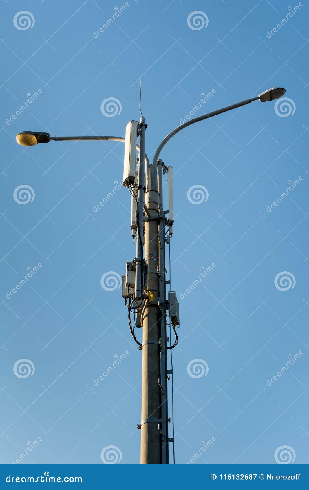 Equipment and Antenna Mobile Cellular GSM Standard is Installed on the ...