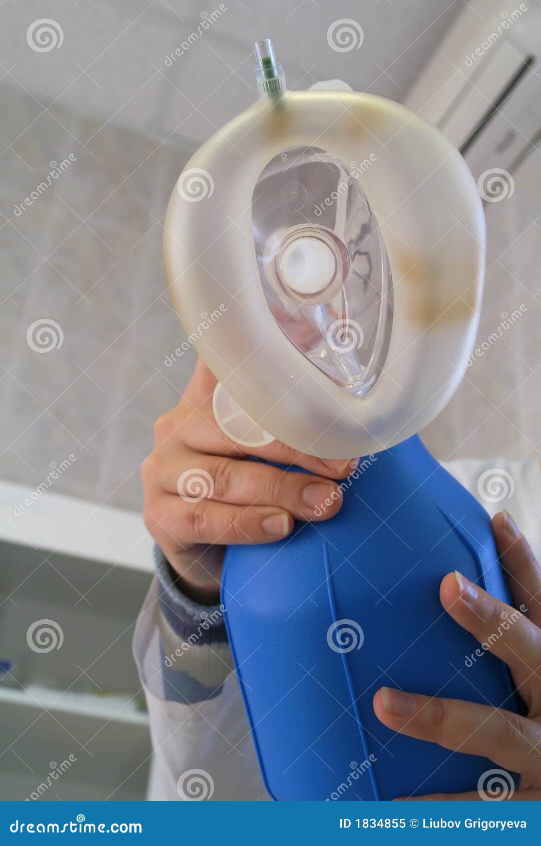 The Equipment for Artificial Respiration Stock Image - Image of ...