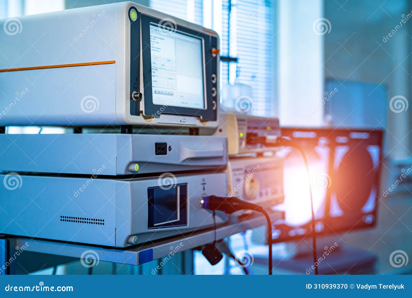 Equipment for Artificial Ventilation of the Lungs. Intubation of a ...