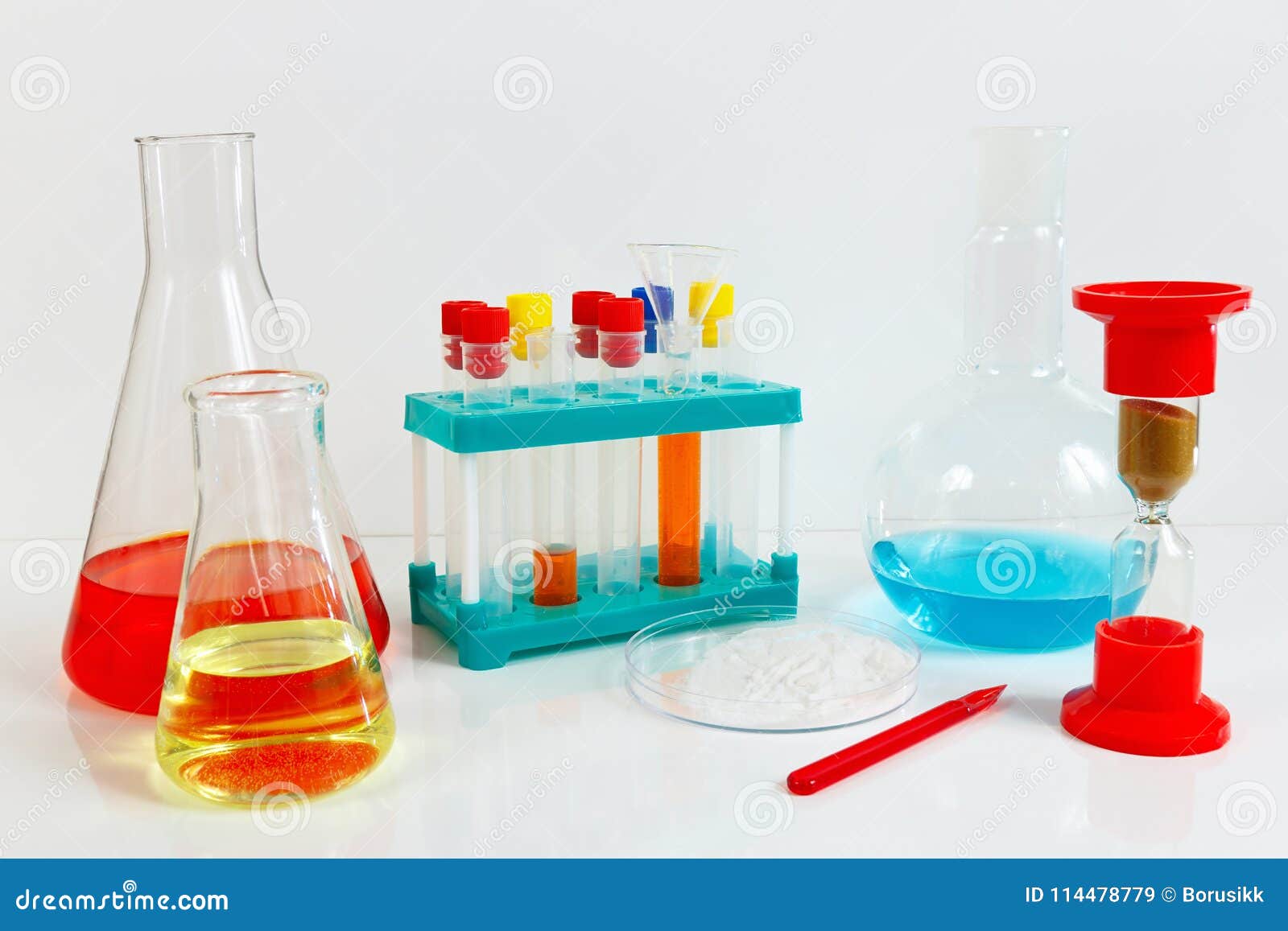 Equipment for Biochemical Studies on White Background Stock Image ...