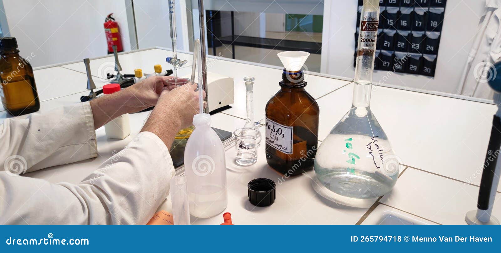 Equipment in a Chemical Lab Stock Photo - Image of table, chemist ...