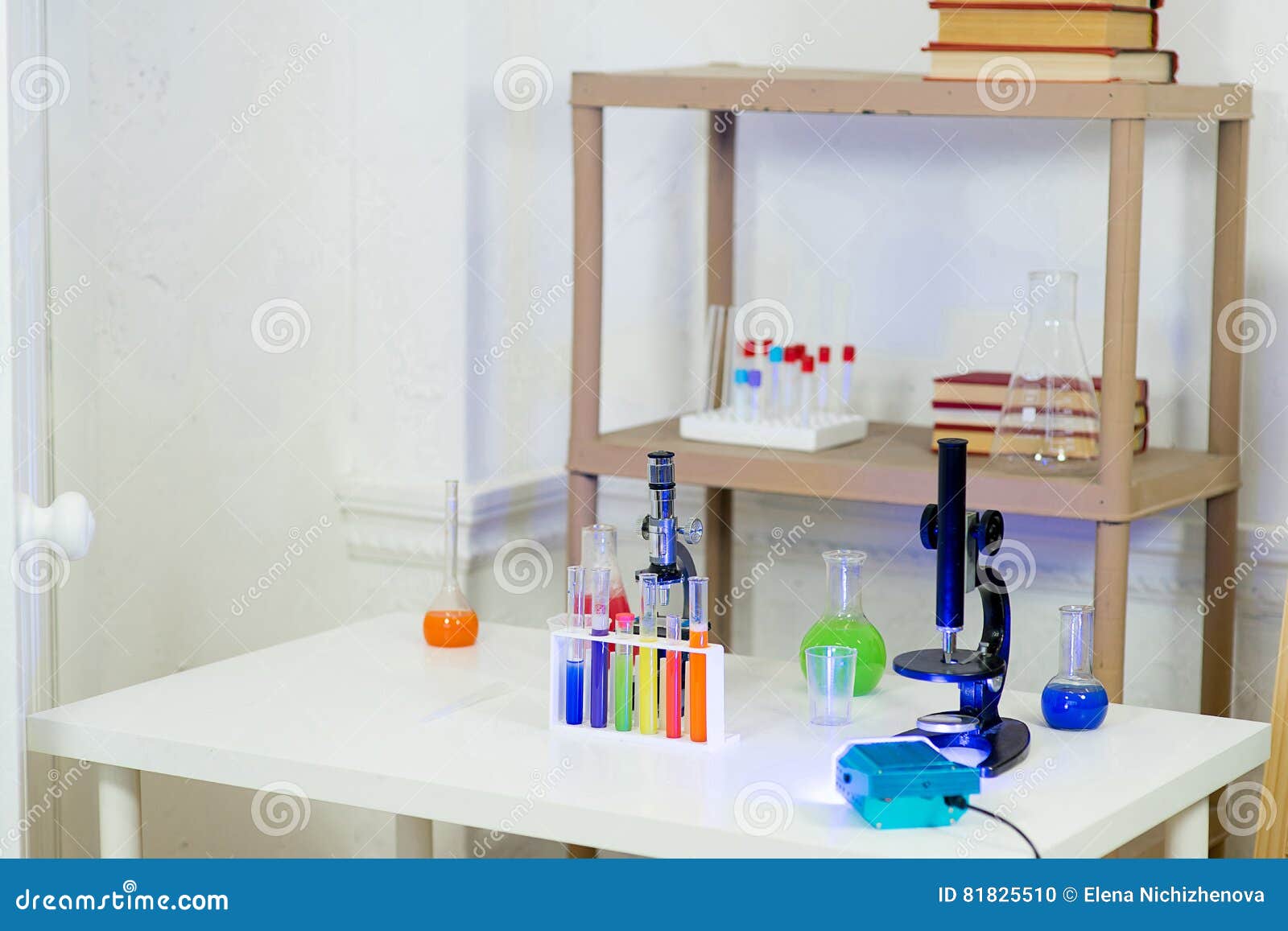 Equipment for Chemistry and Science Experiments Stock Photo - Image of ...