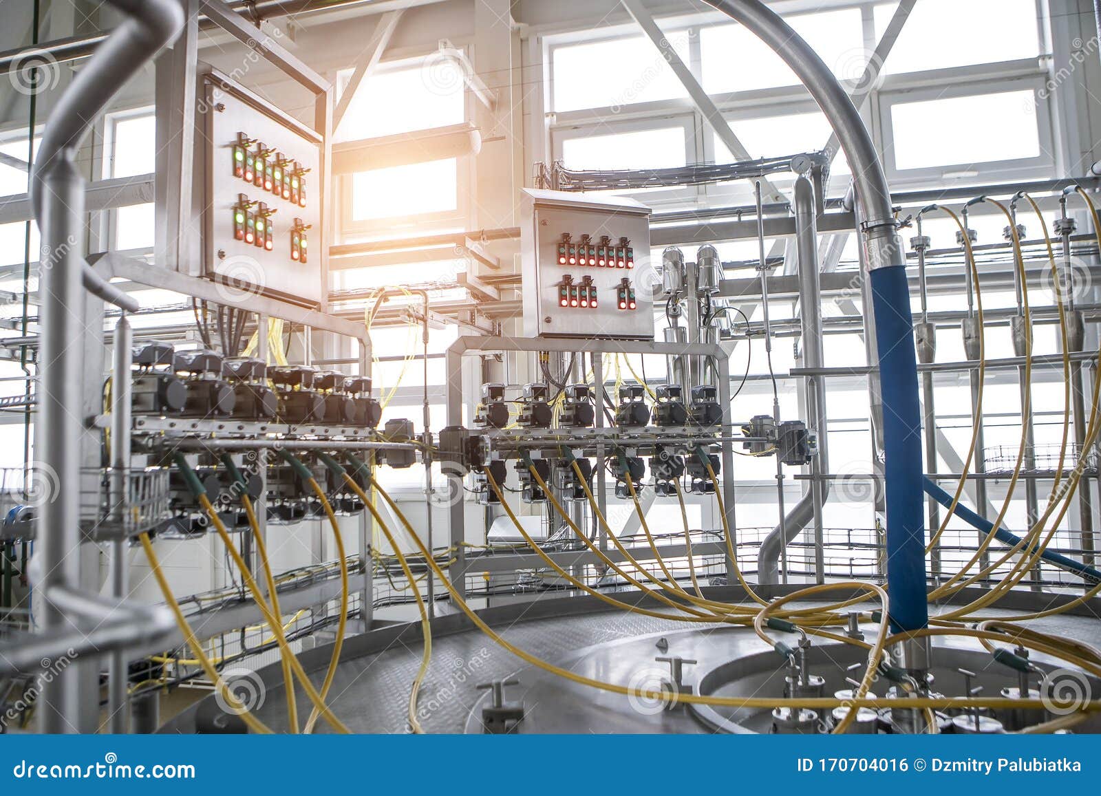 Equipment Control Panel in an Industrial Enterprise Stock Photo - Image ...