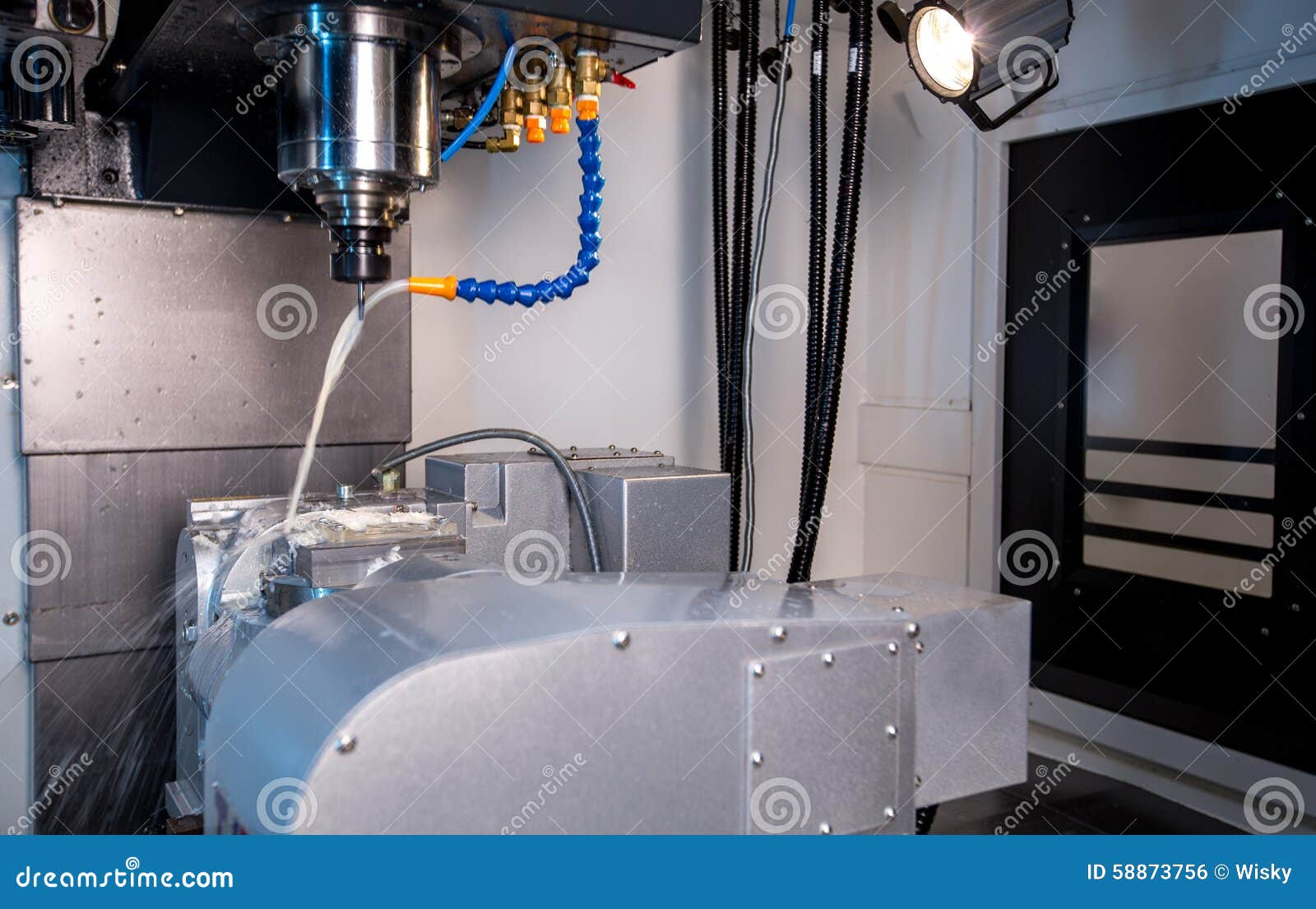 Equipment for Cutting. Automatic Milling Machine Stock Photo - Image of ...
