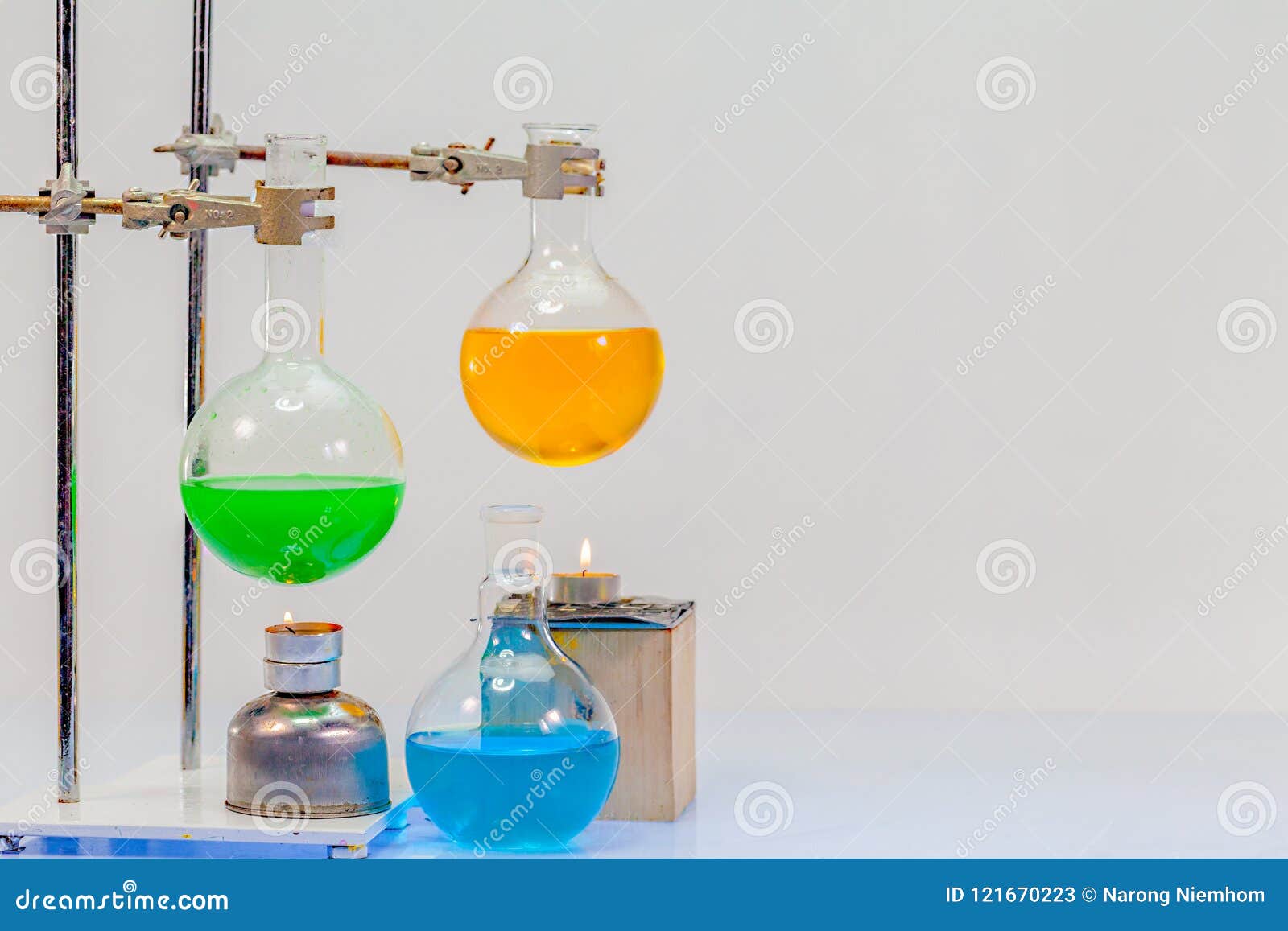 Equipment of Distillation in Laboratory Experiments Stock Image - Image ...
