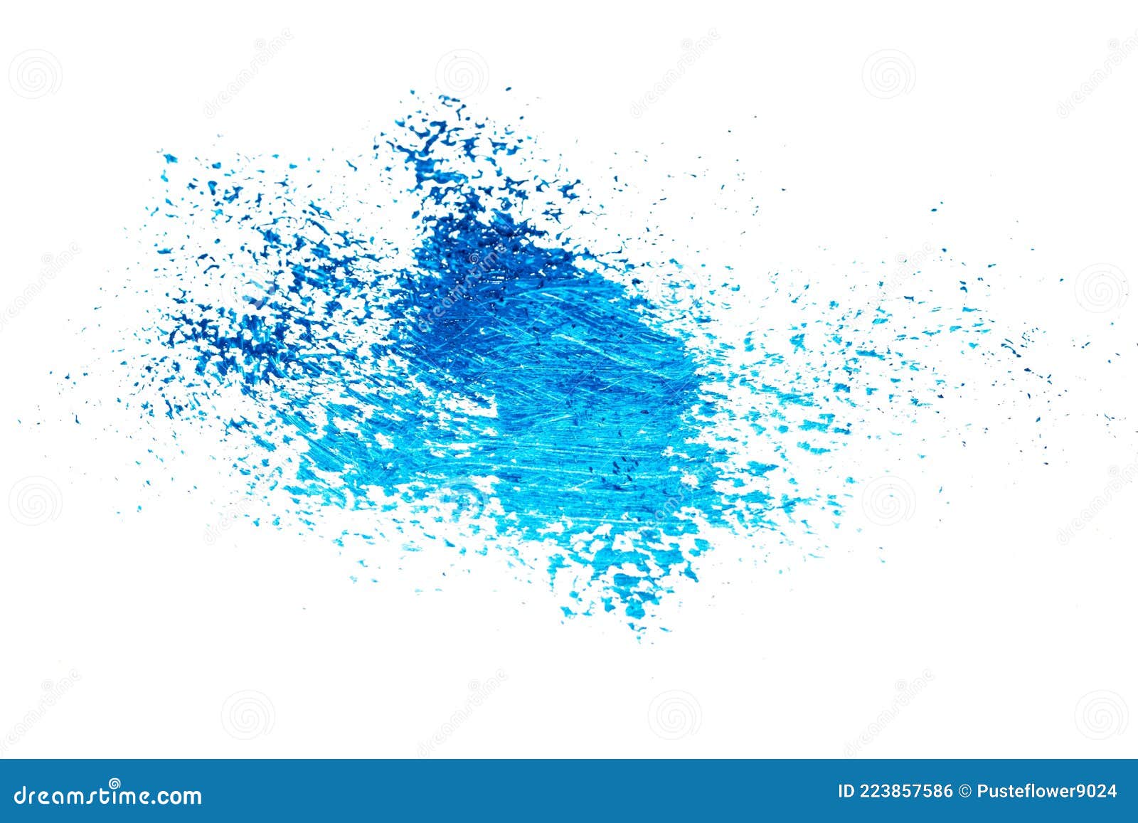 Blue Color Splash on White Background Stock Photo - Image of bright ...