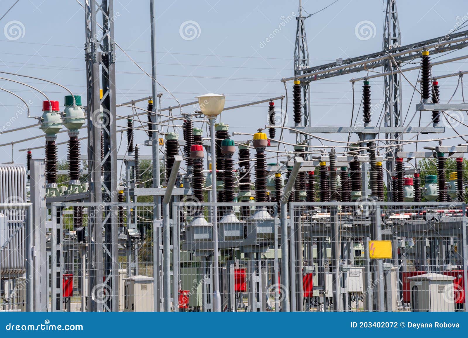 Equipment in an Electrical Sub Station Stock Photo - Image of amperage ...