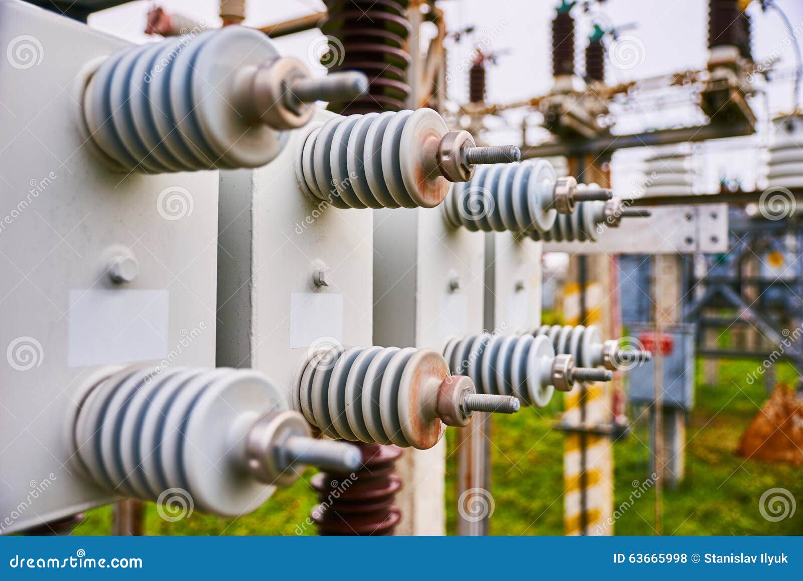 Equipment Electrical Substation Stock Photo - Image of insulation ...