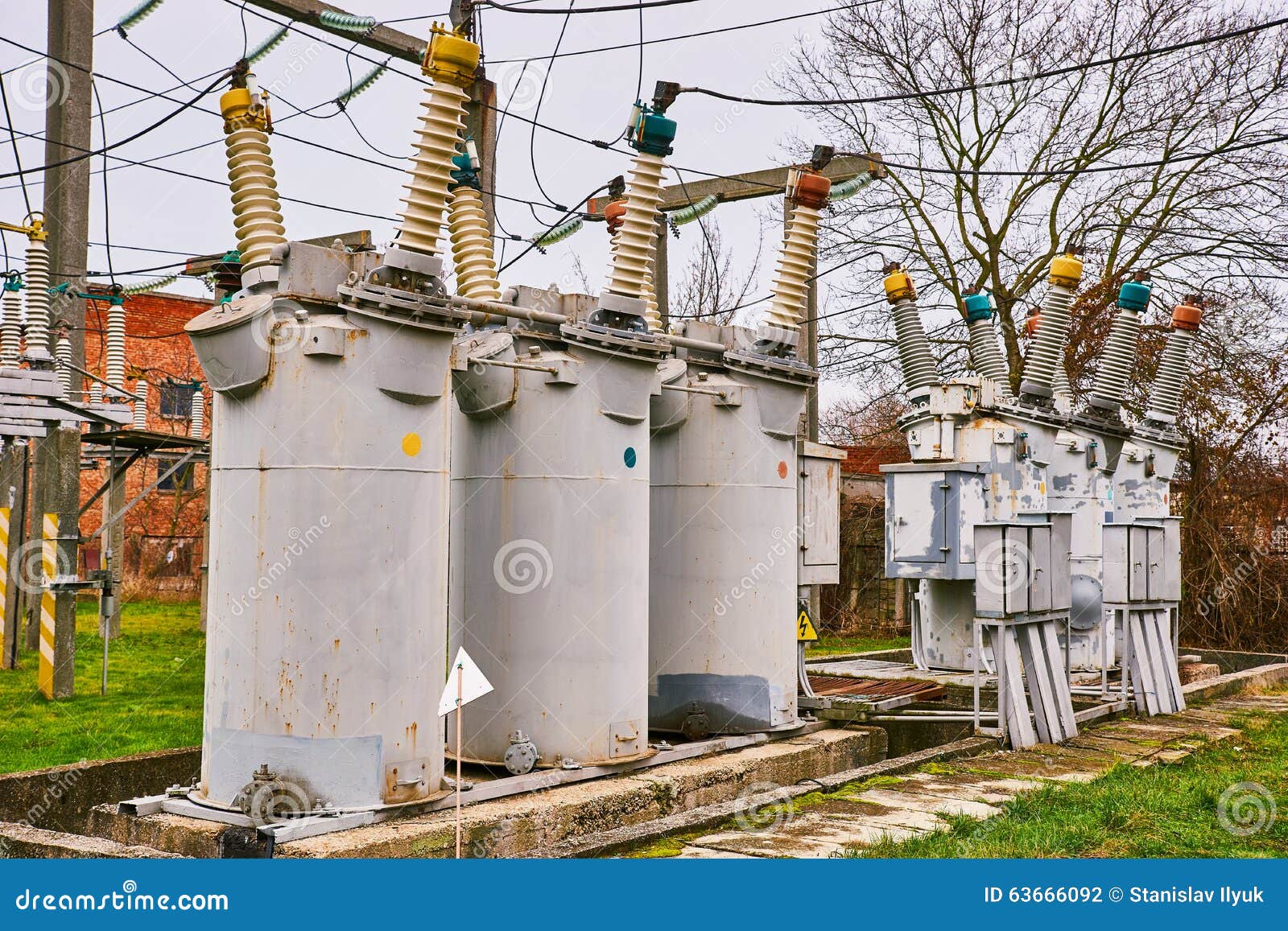 Equipment Electrical Substation Stock Photo - Image of generate ...