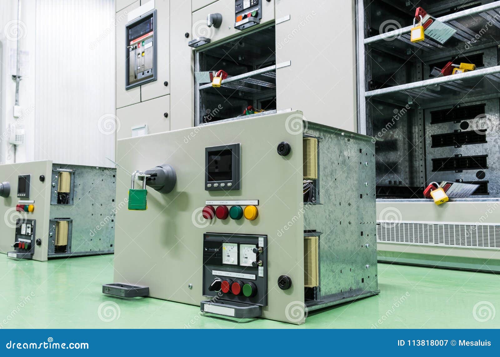 Equipment of Electrical Switchgear Panel Take Off for Maintenance ...