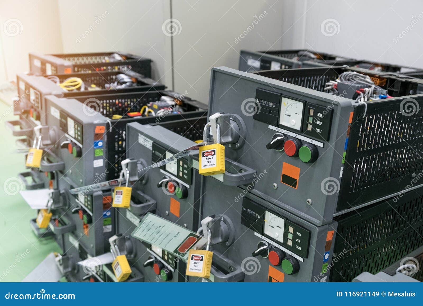Equipment of Electrical Switchgear Panel Take Off for Maintenance ...