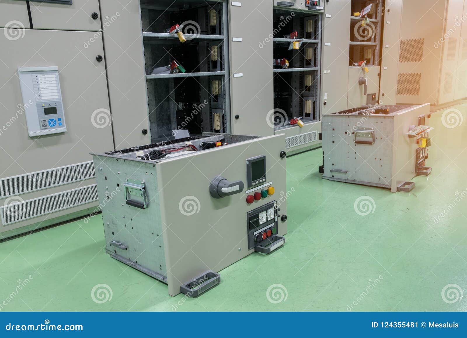 Equipment of Electrical Switchgear Panel Take Off for Maintenance Stock ...