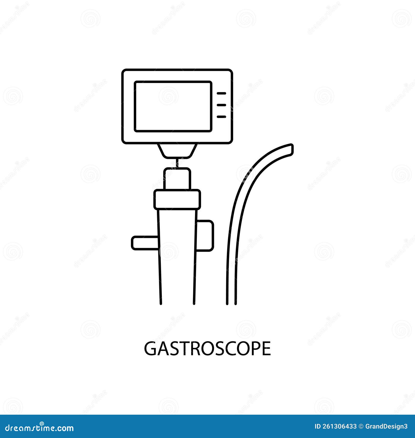 Equipment for Endoscopy Icon Line in Vector. Stock Vector ...