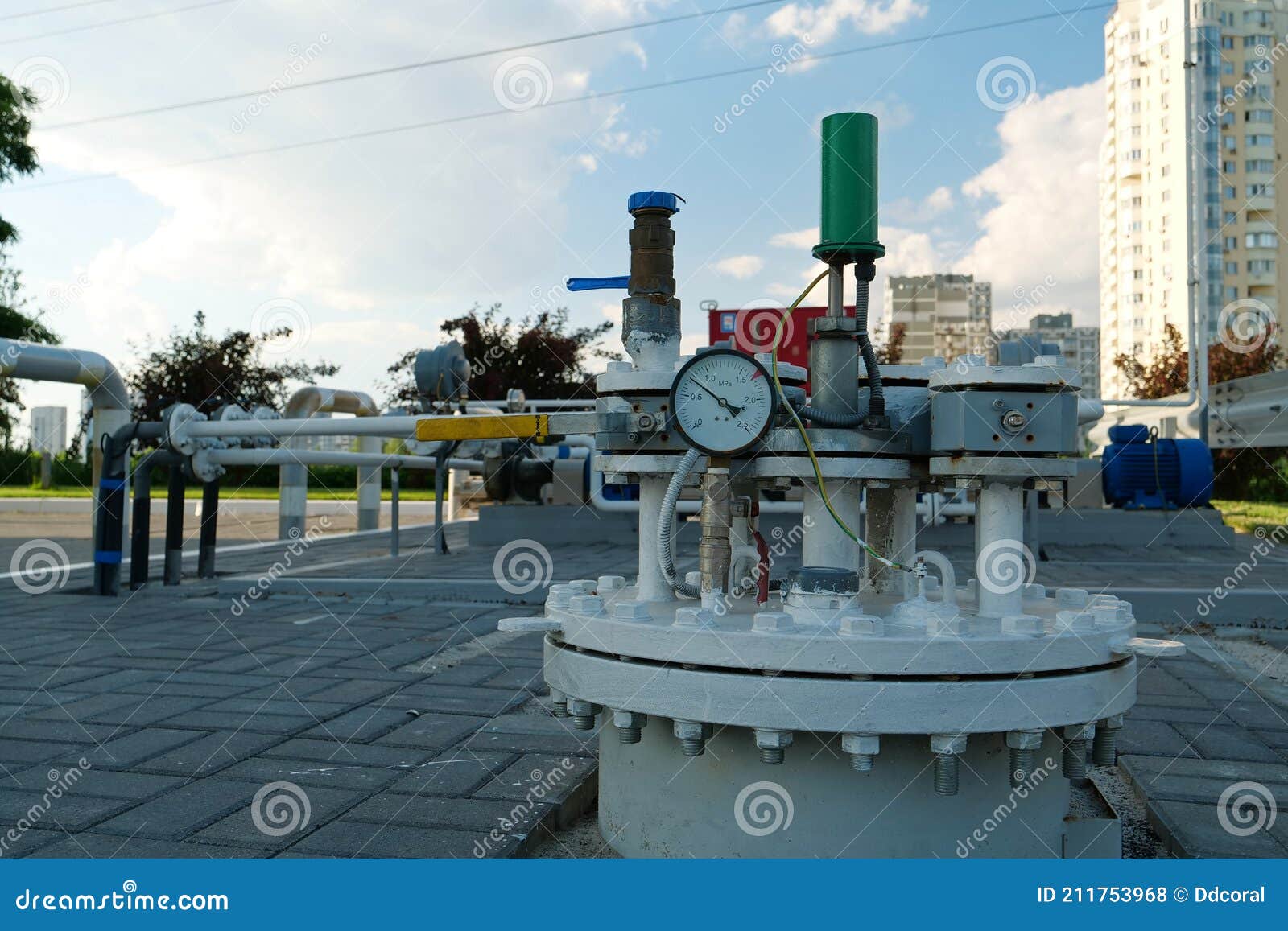 Equipment at a Filling Station Stock Photo - Image of gasoline ...