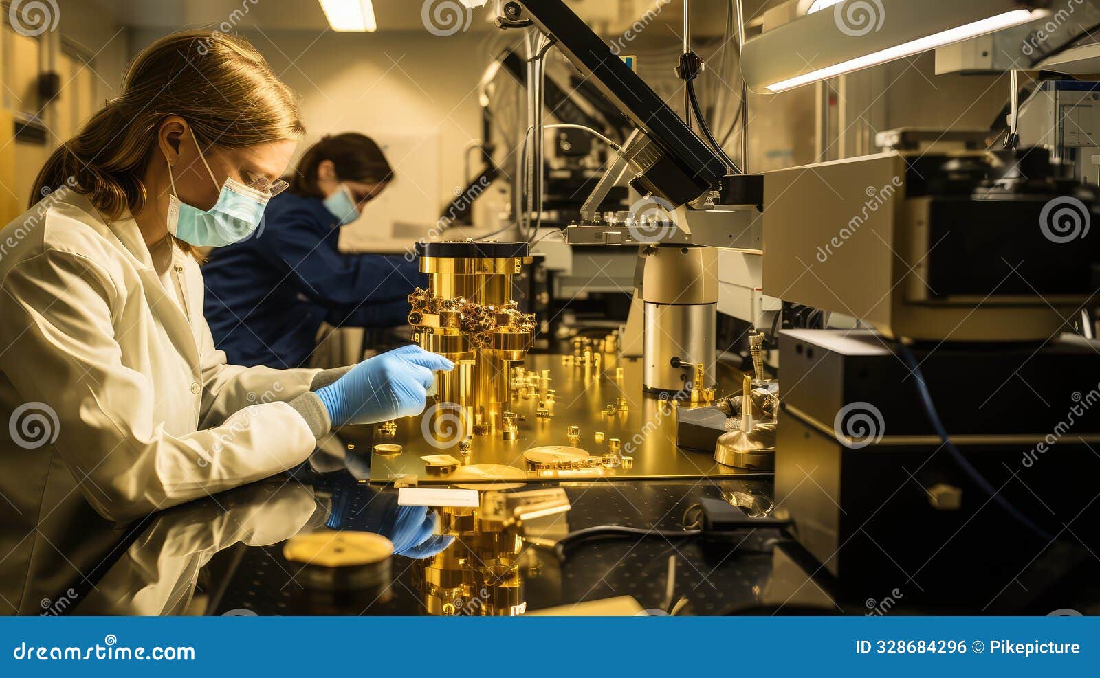 Equipment gold science stock illustration. Illustration of technology ...