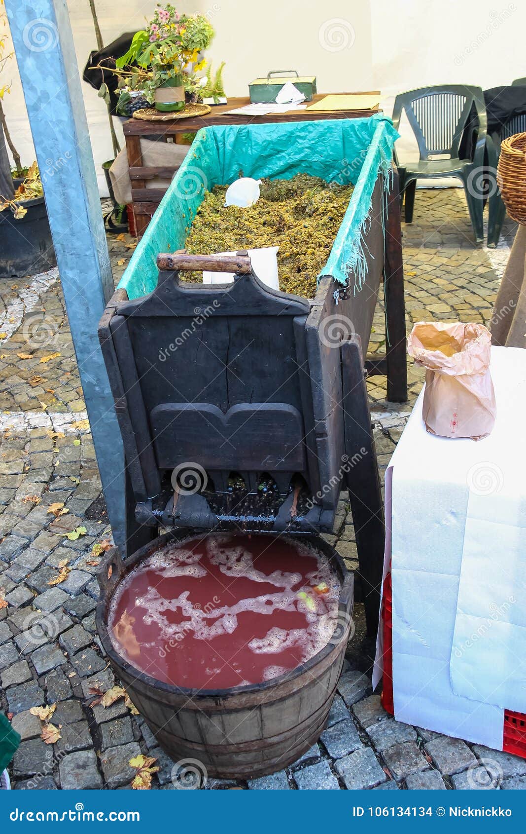 Equipment for Grape Processing Stock Photo - Image of agricultural ...