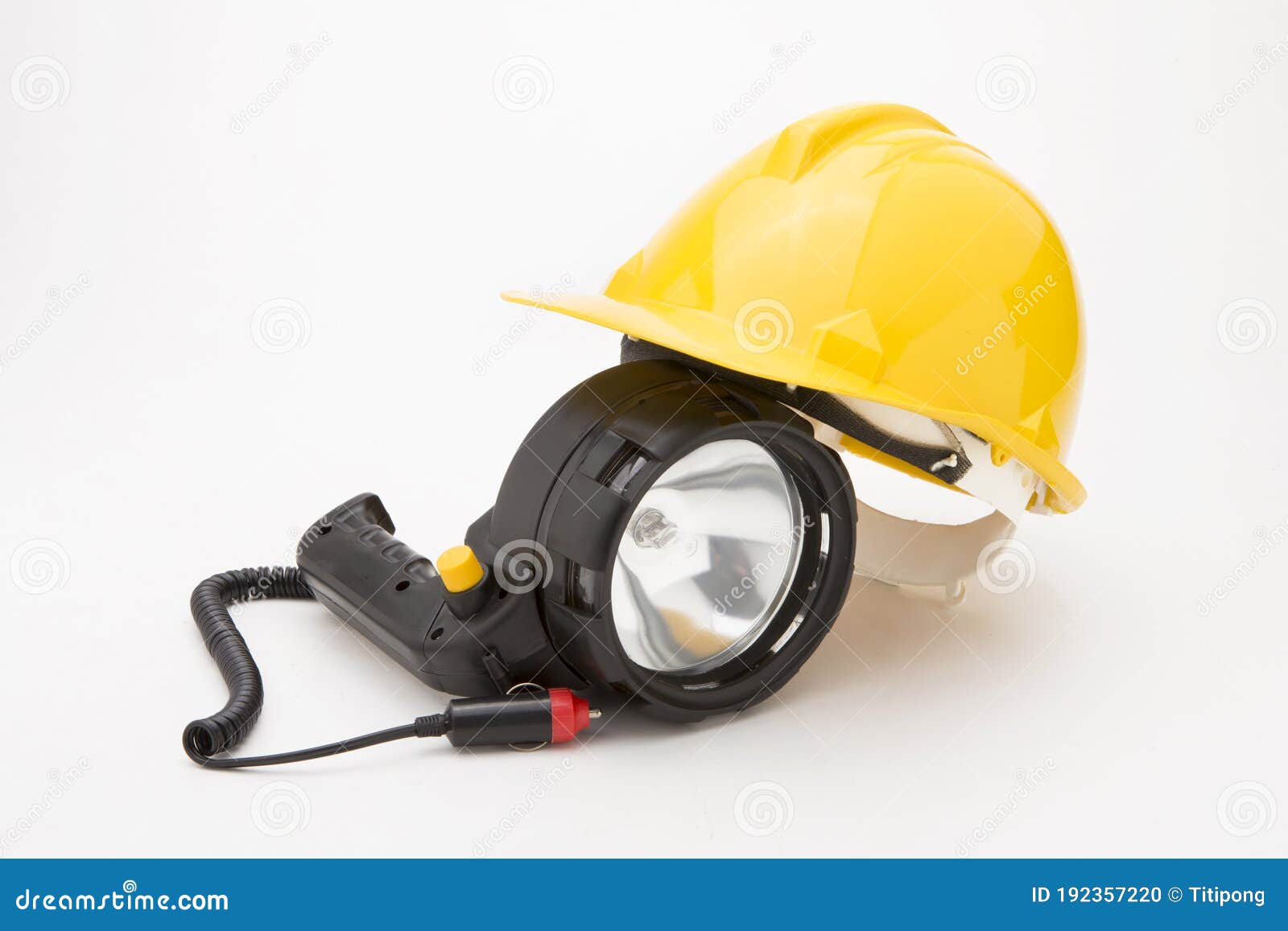 Construction Hat on a White Background Stock Photo - Image of carpentry ...