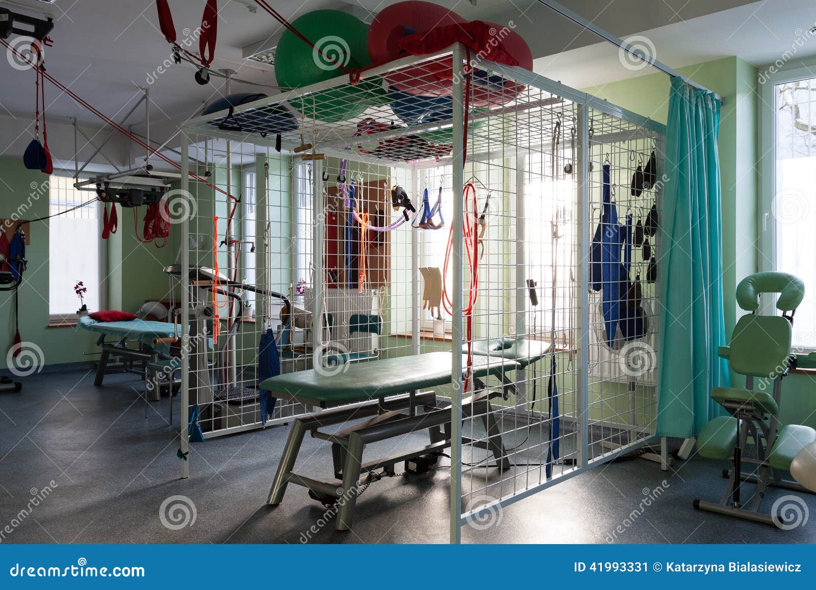 Equipment Inside a Physiotherapy Centre Stock Image - Image of table ...
