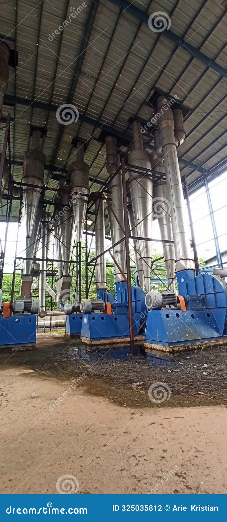 Equipment Installed at Cassava Processing Factory Stock Photo - Image ...