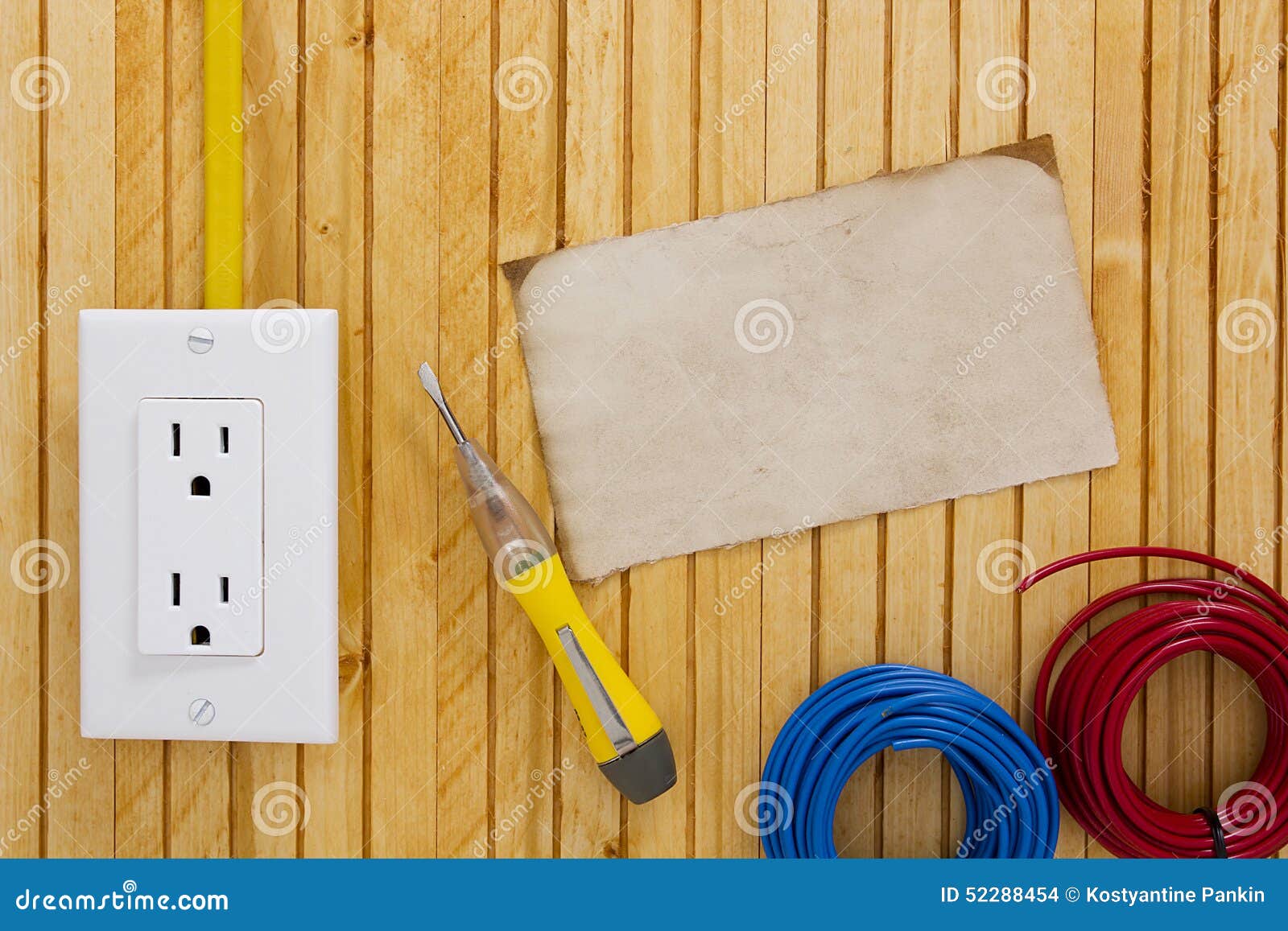 Equipment for Installing Electrical Outlets Stock Photo - Image of ...