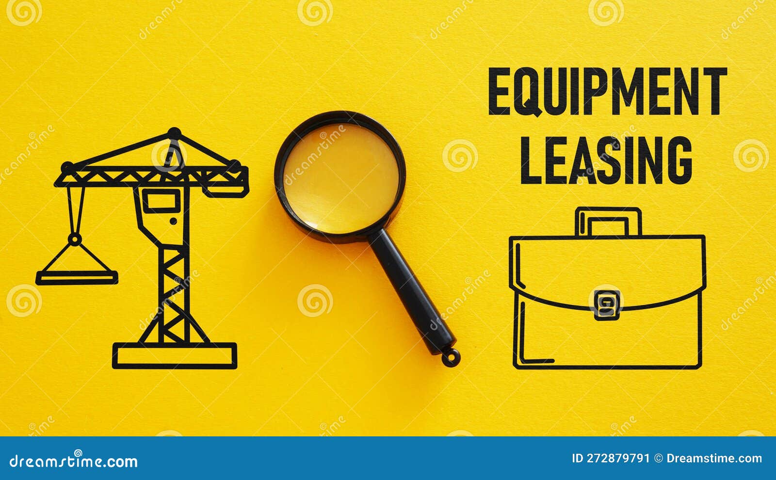 Equipment Leasing is Shown Using the Text Stock Image - Image of ...