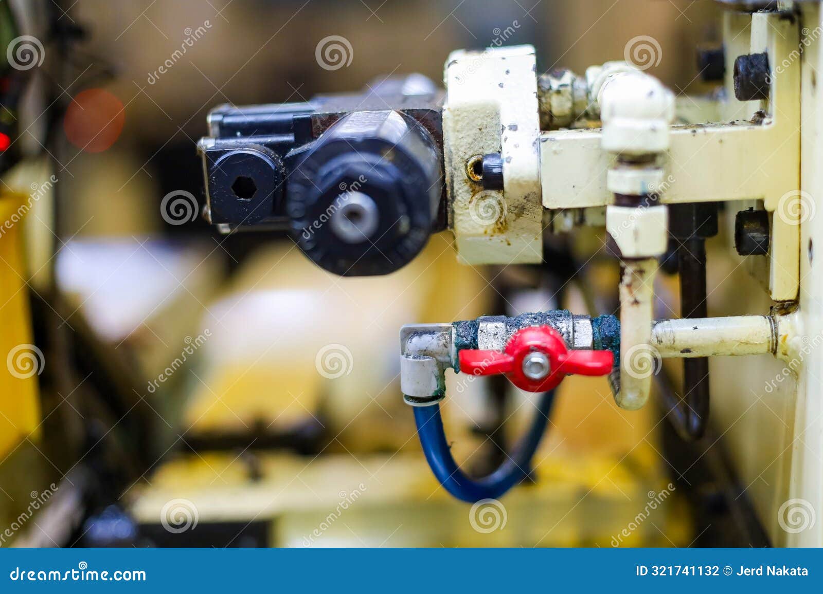 An Equipment of Machine. Mechanical Part in the Manufacturing Stock ...
