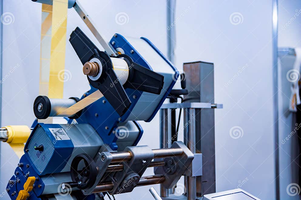 Equipment for Marking and Labeling Products Stock Image - Image of ...