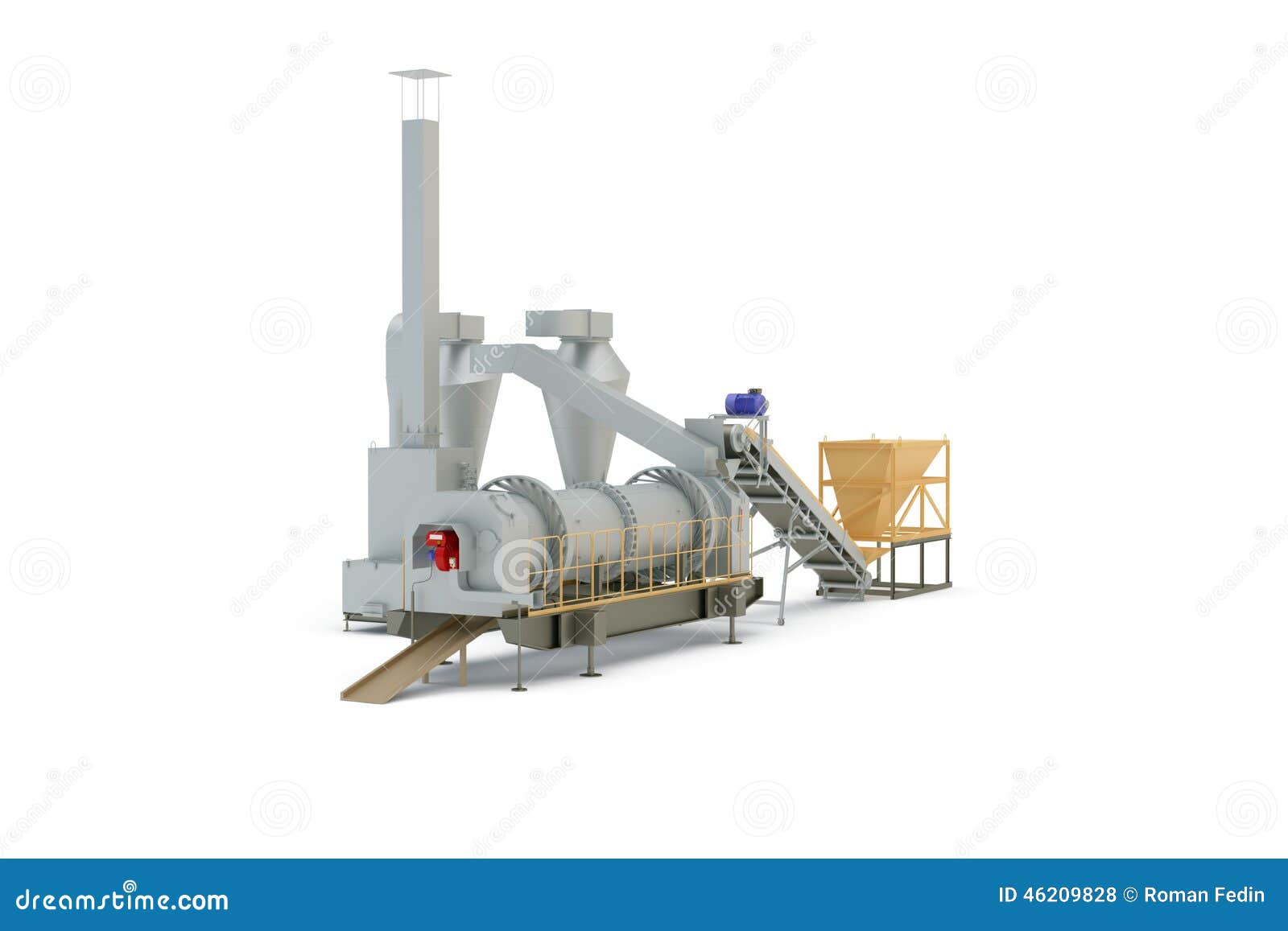 Equipment, the Mechanism on White Background Stock Photo - Image of ...