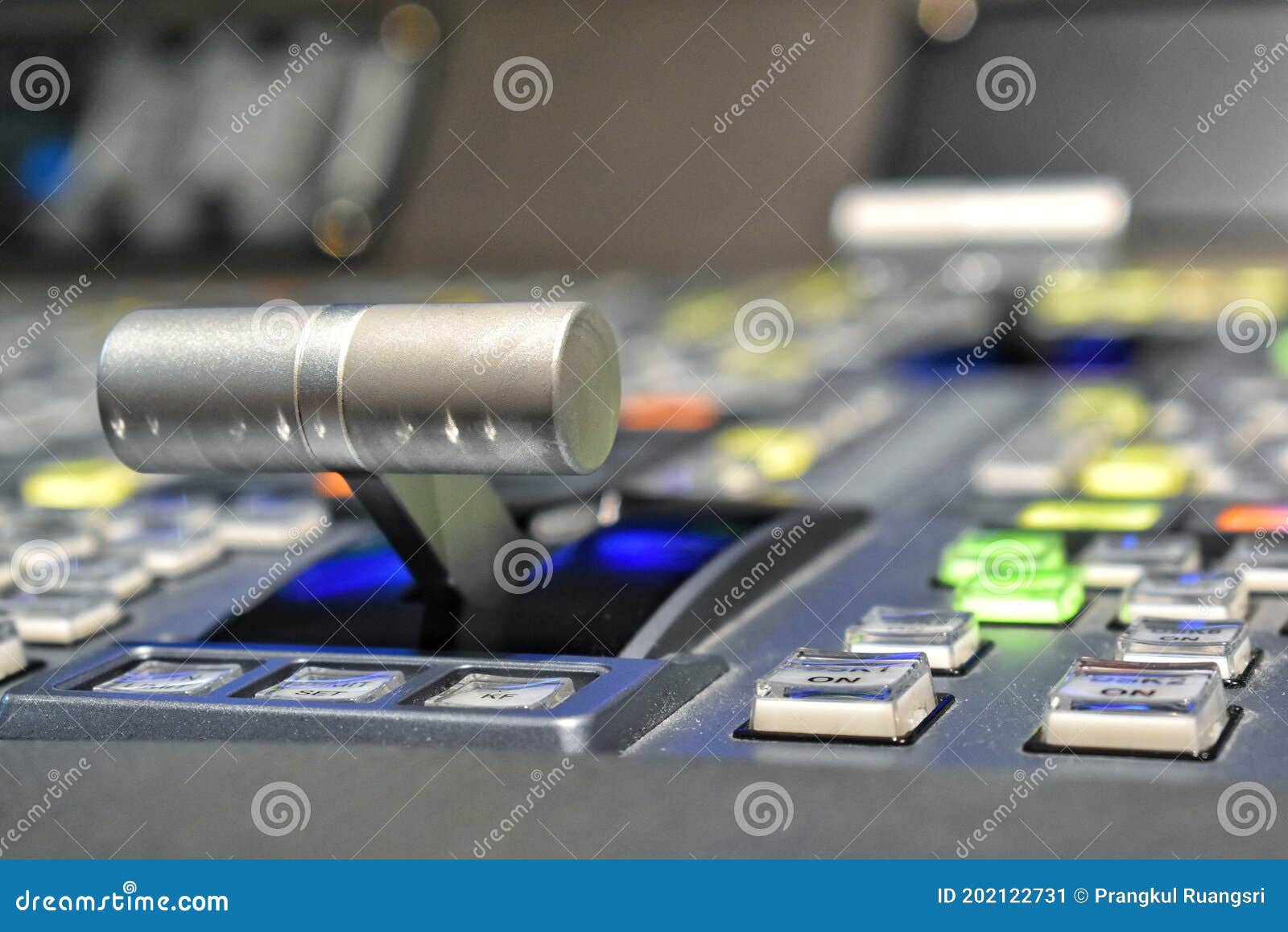 Equipment in Media Control Room. Stock Image - Image of media ...