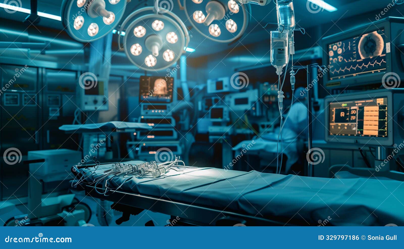 Modern Operating Room with High-tech Equipment and Medical Devices ...