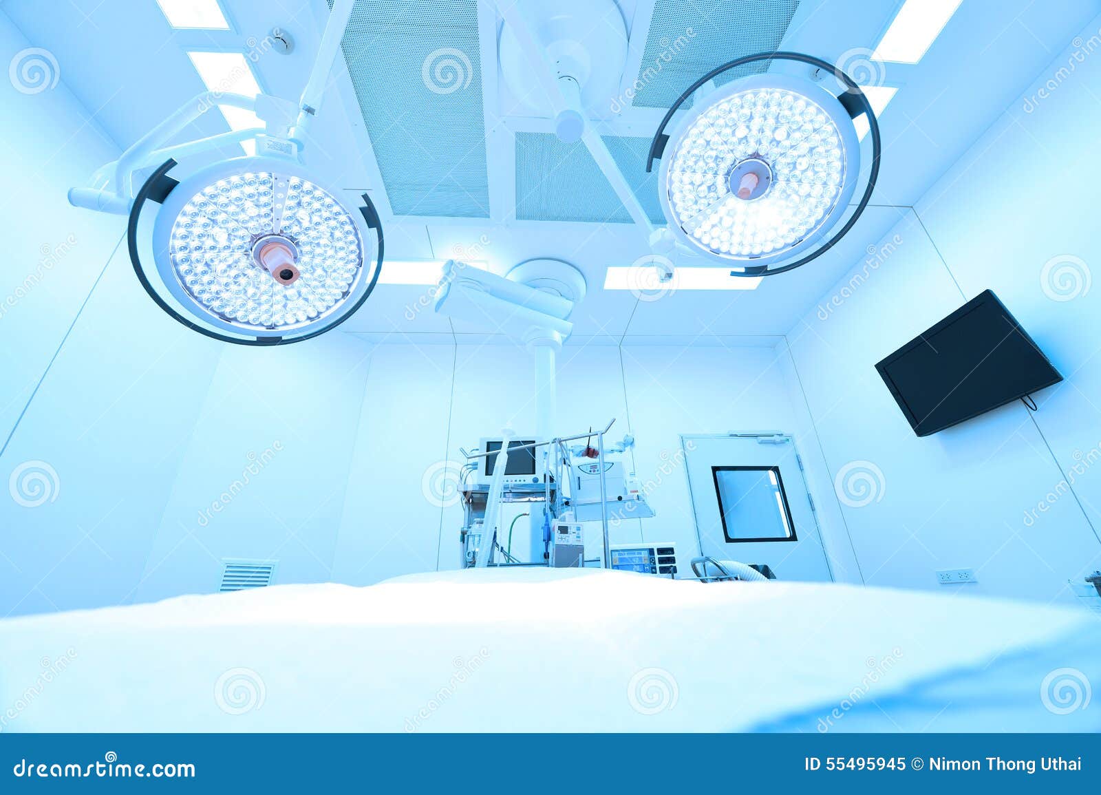 Equipment and Medical Devices in Modern Operating Room Stock Image ...