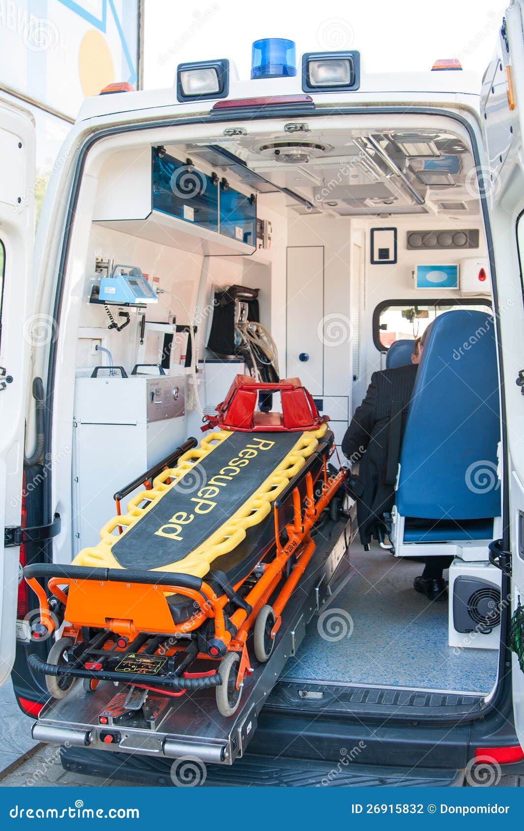 Equipment in the Medical Unit of a Car Stock Photo - Image of ...
