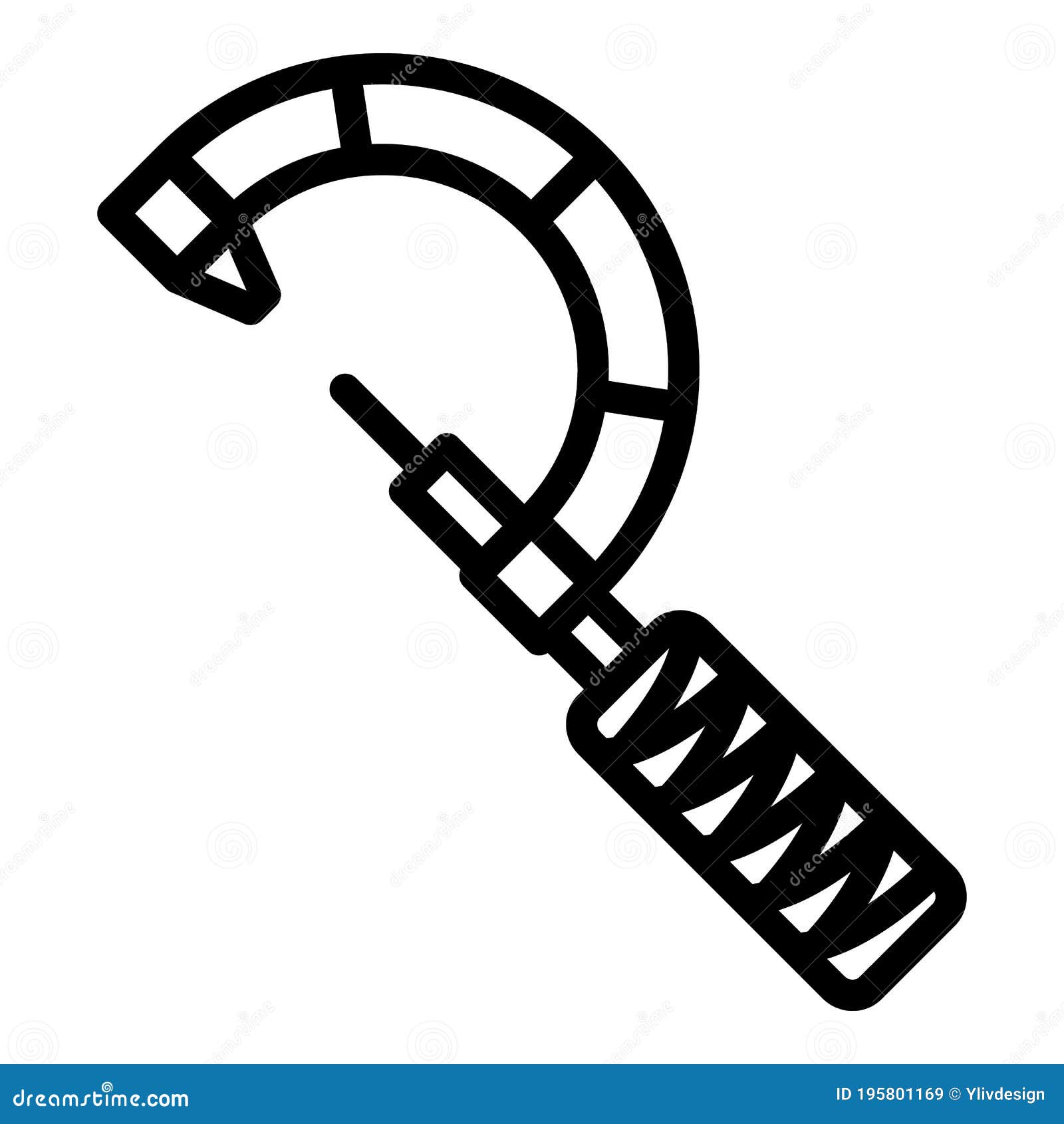 Equipment Micrometer Icon, Outline Style Stock Vector - Illustration of ...