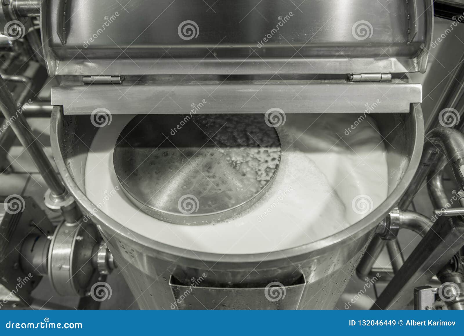 Equipment at the Milk Factory Stock Image - Image of dairy, automation ...