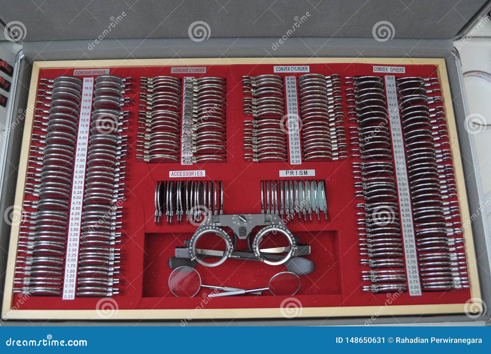 Equipment in an Optomitrists Office To Analyze Eyes Including a ...