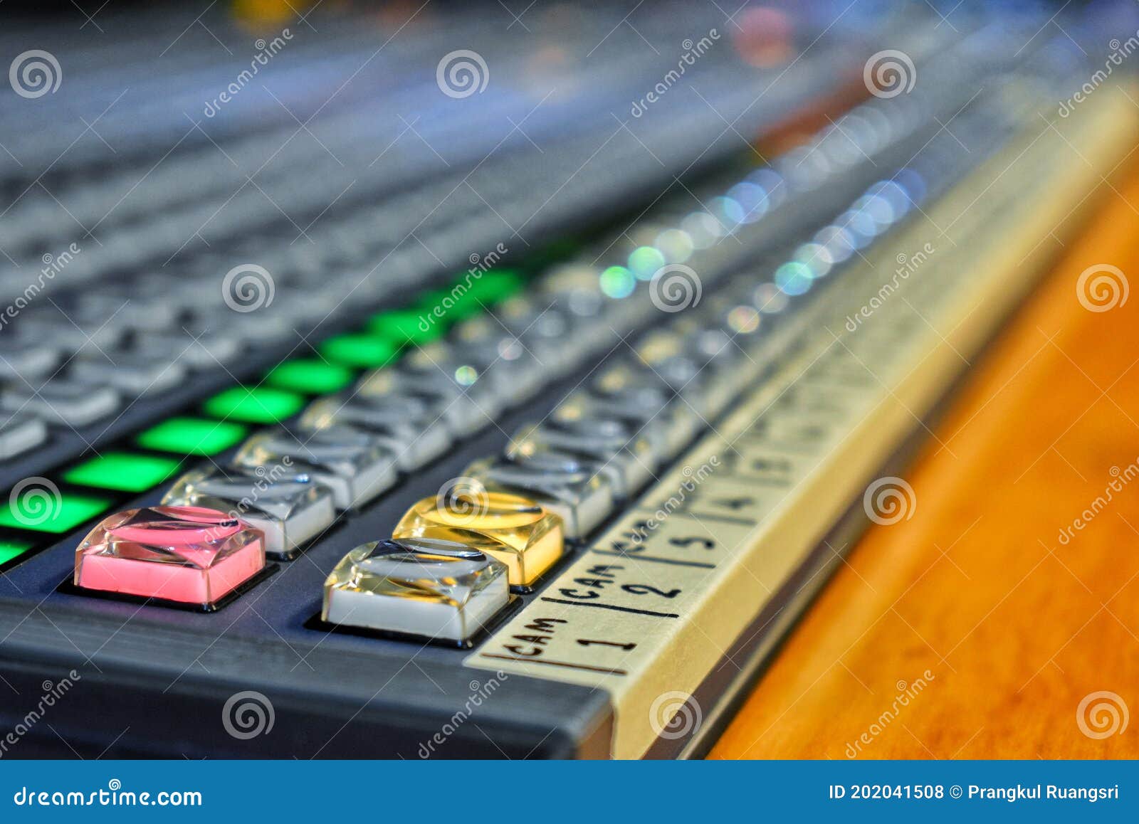 Equipment in Outside Broadcasting Van. Stock Photo - Image of monitor ...