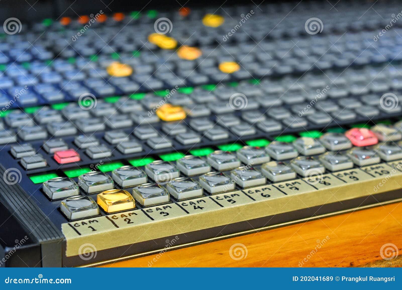 Equipment in Outside Broadcasting Van. Stock Image - Image of outdoor ...