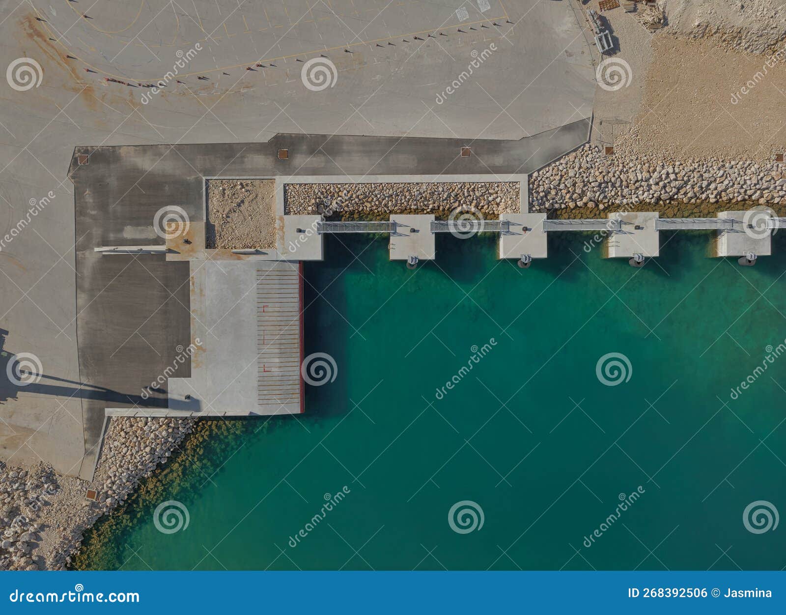 Equipment and Parts of a Ferry Port Stock Photo - Image of coastline ...