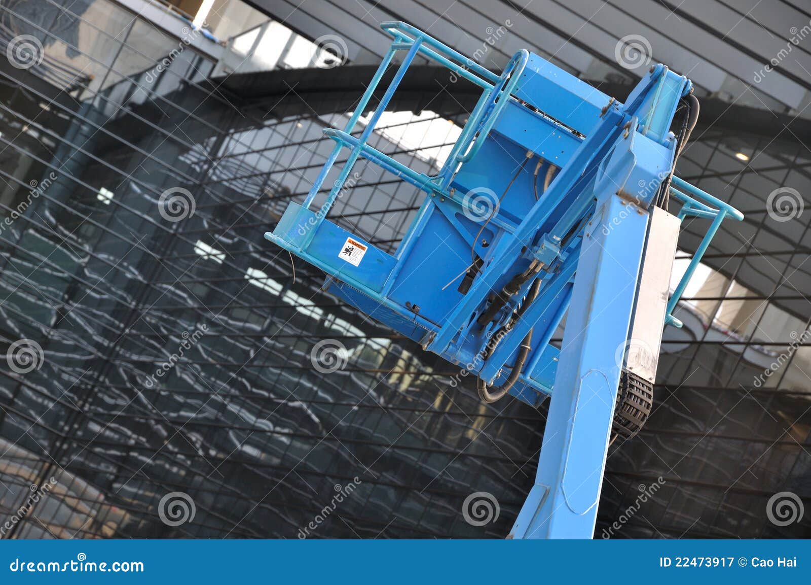 Equipment with Platform Working on Construction Stock Image - Image of ...