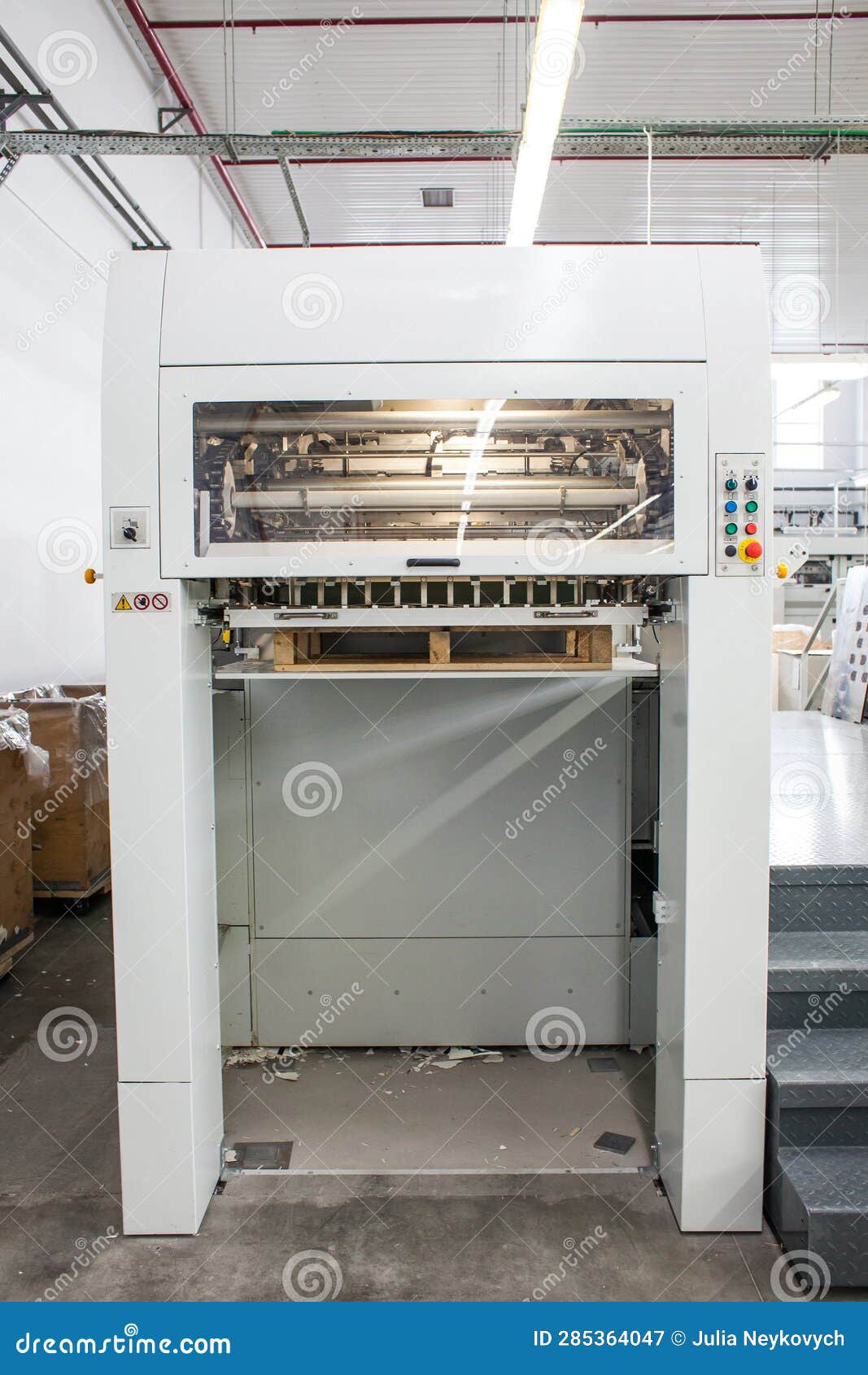 The Equipment for a Press. Offset Machine at the Printing Manufacturing ...