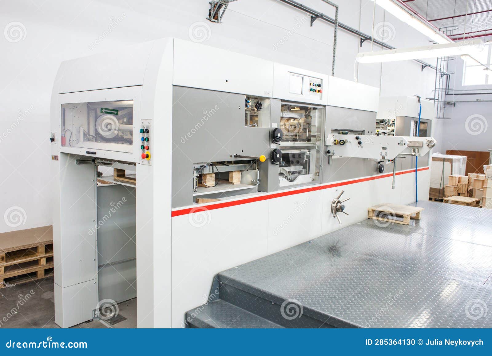 The Equipment for a Press. Offset Machine at the Printing Manufacturing ...